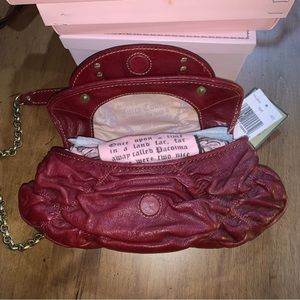 Juicy Couture | Bags | Retro Juicy Couture Dark Red Patent Leather ...